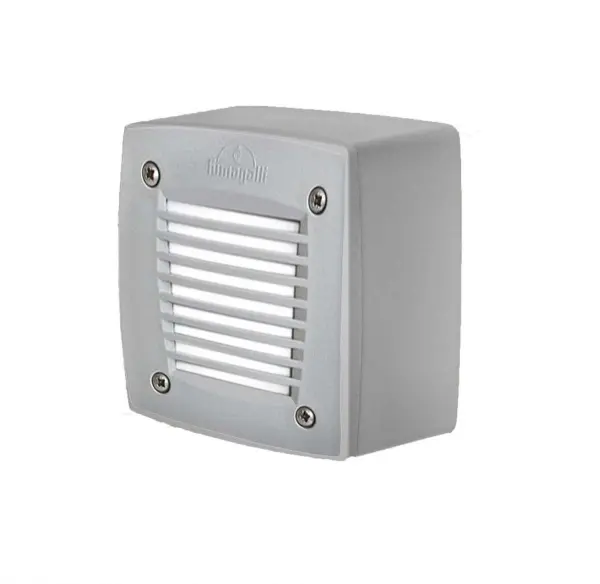 Fumagalli Extra Leti 100 Square Grey Grill Surface Mounted Wall Light ...