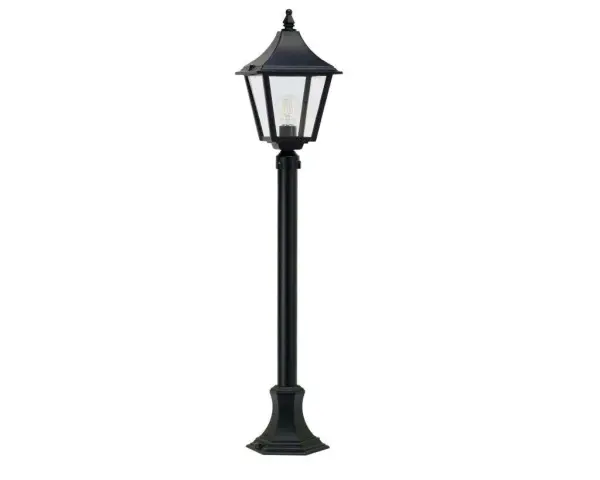 Augenti Lighting 163F2/1 Ries Medium 4-Sided Medium Height Post Lantern Black ...